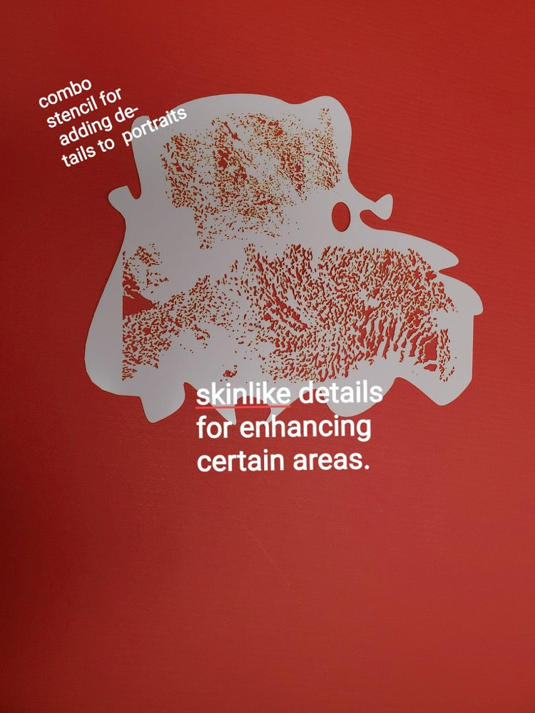 Skin Texture 3-n-1 Stencil Combo – Custom Fineline Tape & Art Supplies